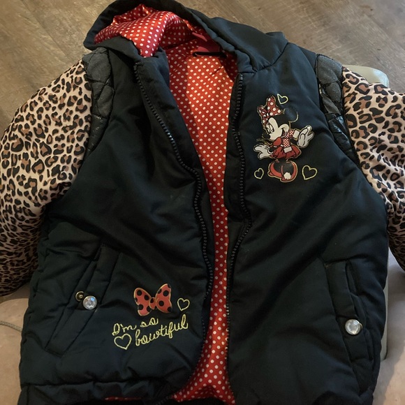 Disney | Jackets & Coats | Little Girls Disney Minney Mouse Coat | Poshmark